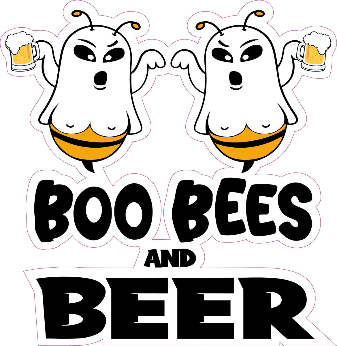 Boo Bees and Beer Decal | Nostalgia Decals Trucker Graphics – Nostalgia ...