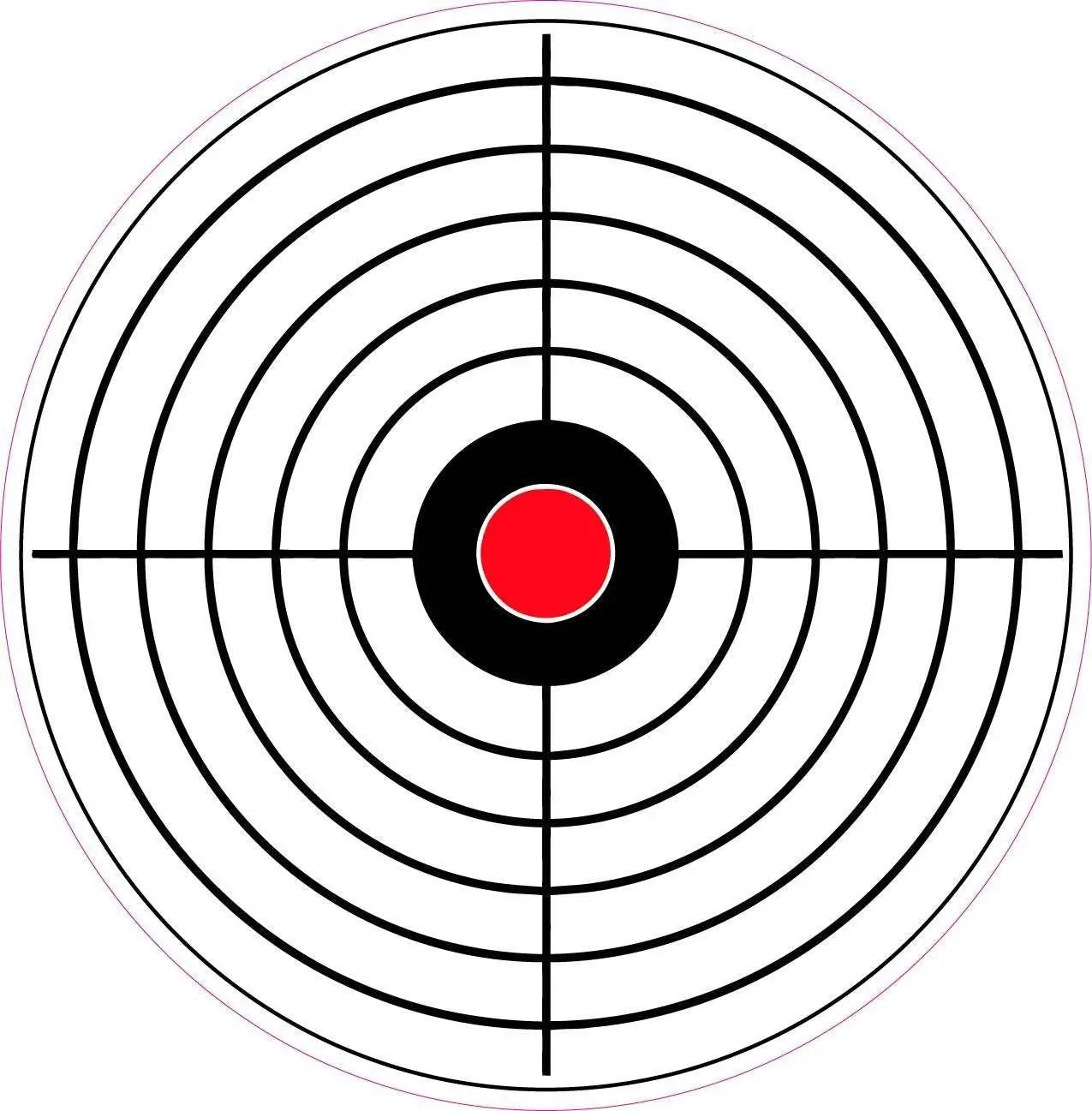Bulls Eye Target Practice Decal | Nostalgia Decals Retro Vinyl Stickers ...