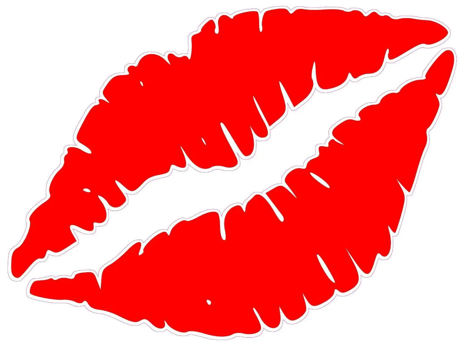 Red Lips Decal | Nostalgia Decals Retro Vinyl Stickers – Nostalgia ...