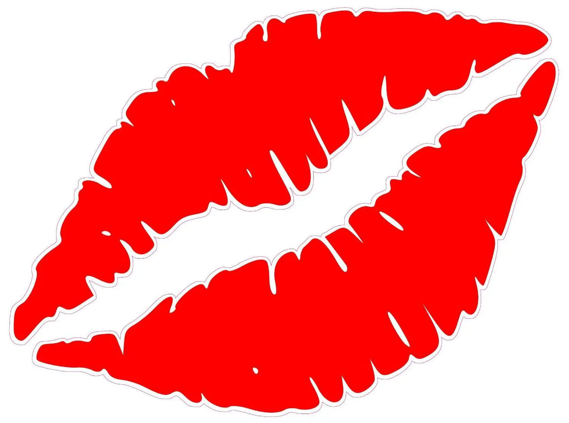 Red Lips Decal | Nostalgia Decals Retro Vinyl Stickers – Nostalgia ...