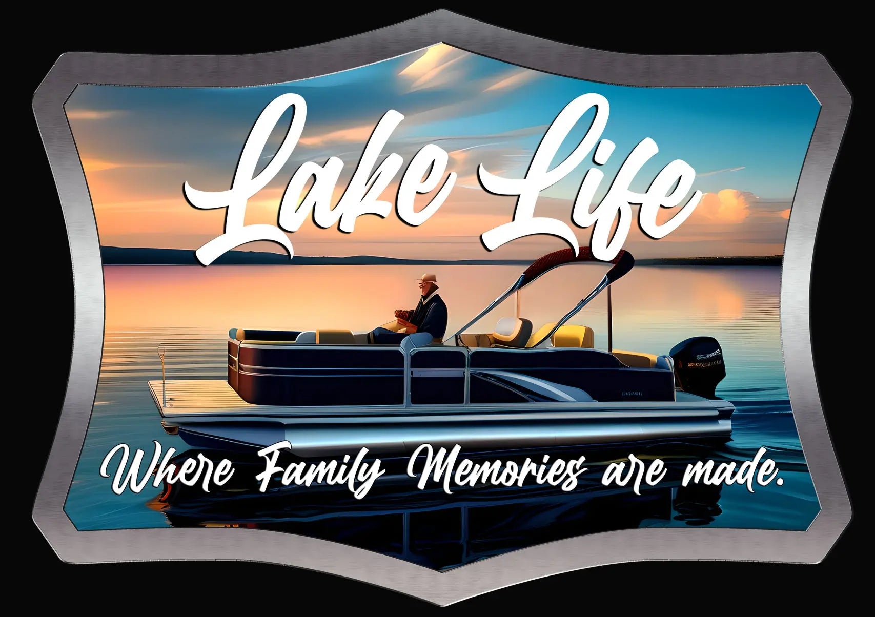 Lake Life Decal for Your Pontoon | Create Memories – Nostalgia Decals ...