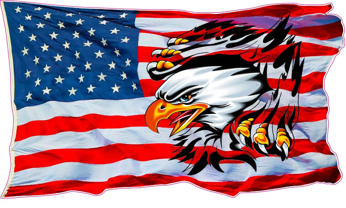 Waving American Flag One Flag, One Land, One Heart, One Hand, One ...