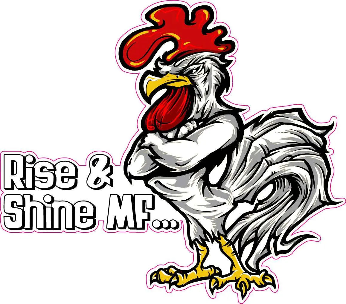 Roaster Rise and Shine MF decal | Nostalgia Decals Die Cut Vinyl ...