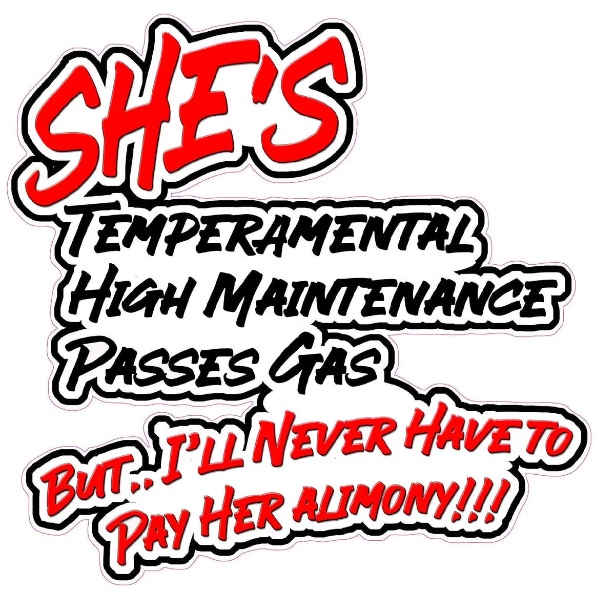 Hotrod decal She's Temperamental decal | Nostalgia Decals Retro Vinyl ...