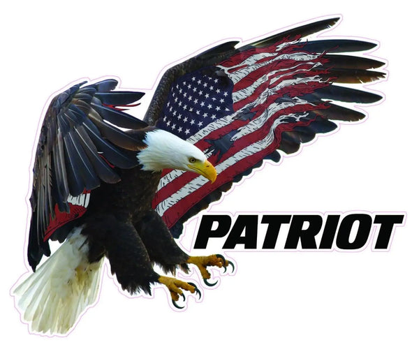American Eagle Patriot Decal | Nostalgia Decals Patriotic Vinyl ...