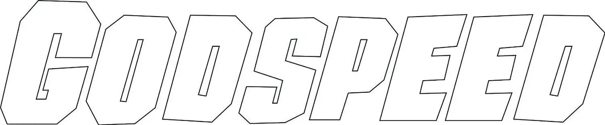 GodSpeed White Decal | Nostalgia Decals Die Cut Vinyl Stickers ...