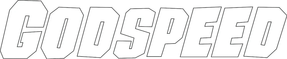 GodSpeed White Decal | Nostalgia Decals Die Cut Vinyl Stickers ...